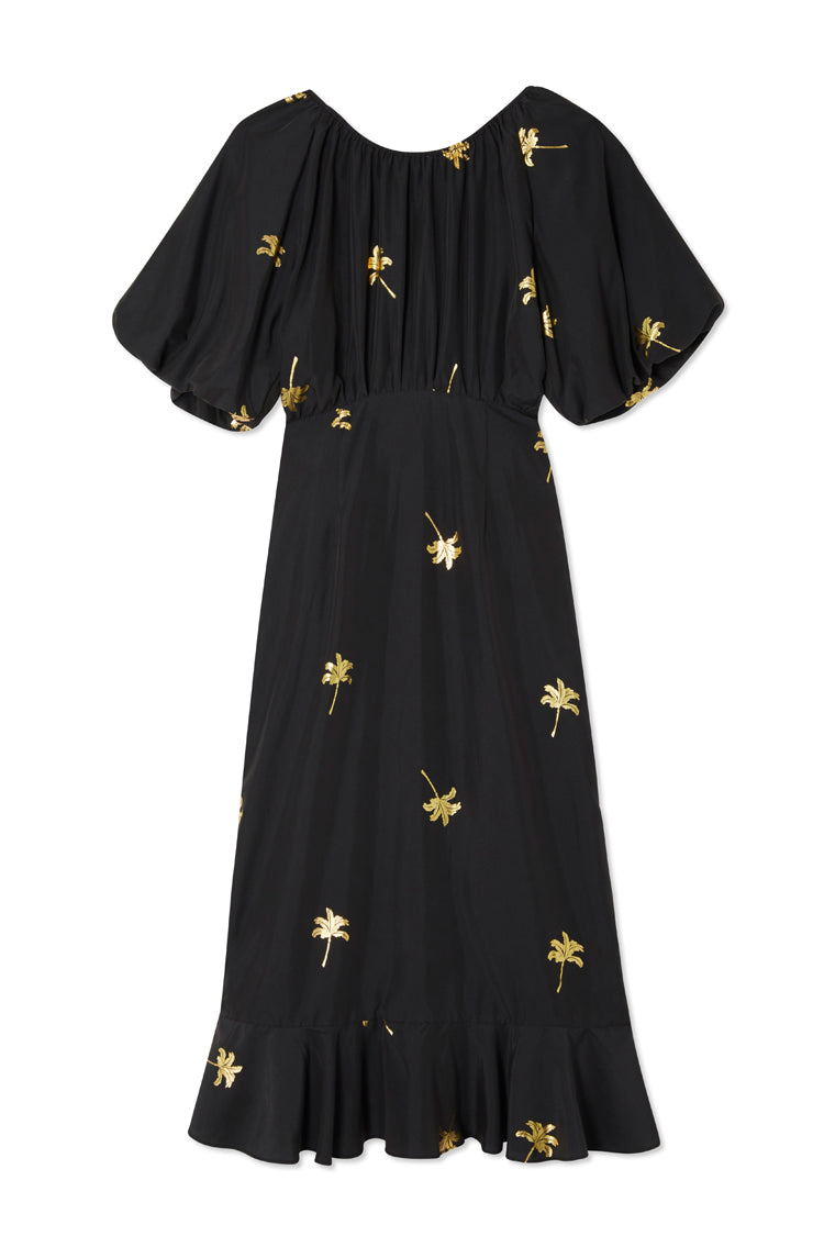Black Palm Camilla Wrap Dress – Never Fully Dressed