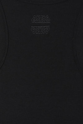 Black Ribbed Tank – Never Fully Dressed