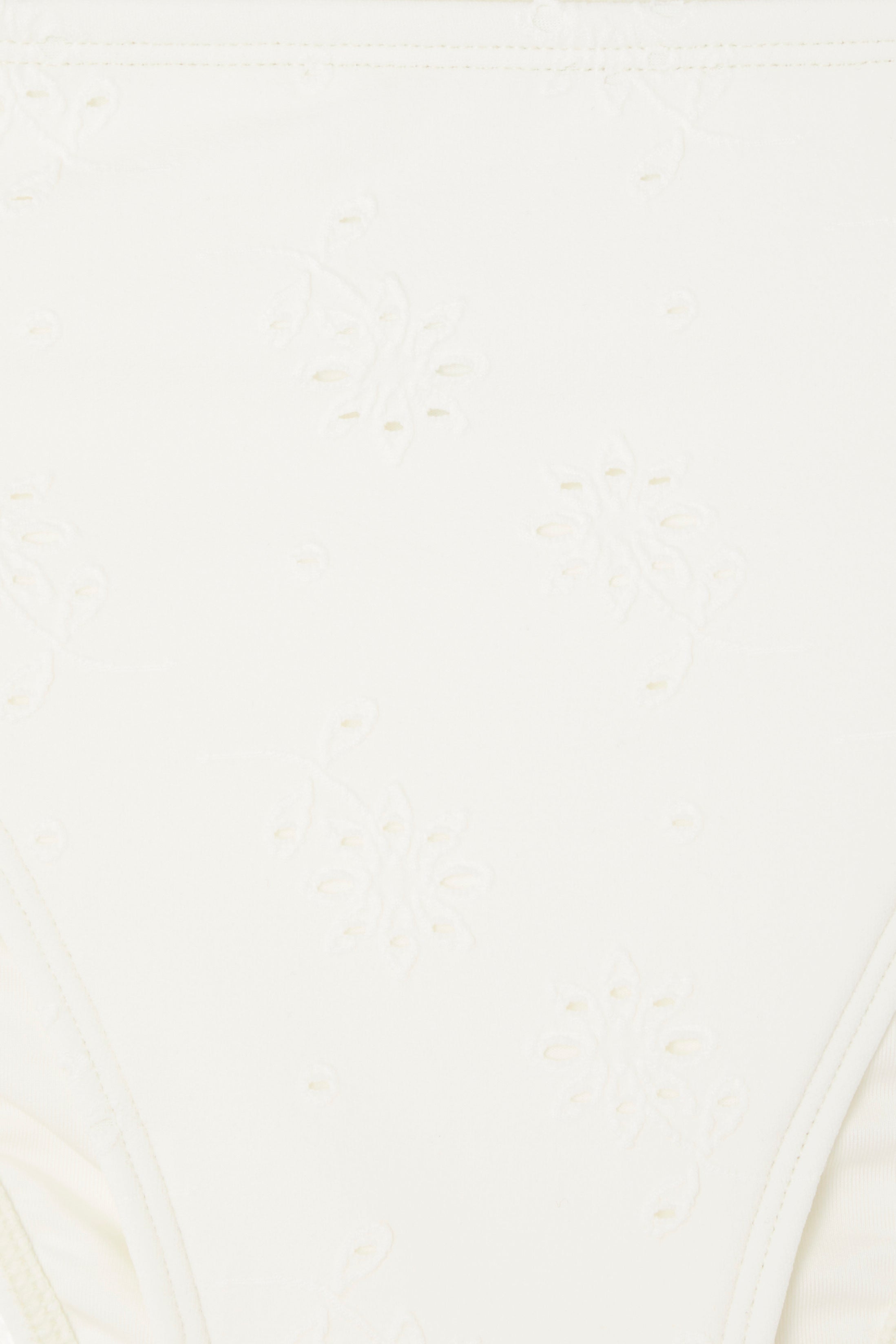 Broderie White Bikini Brief – Never Fully Dressed
