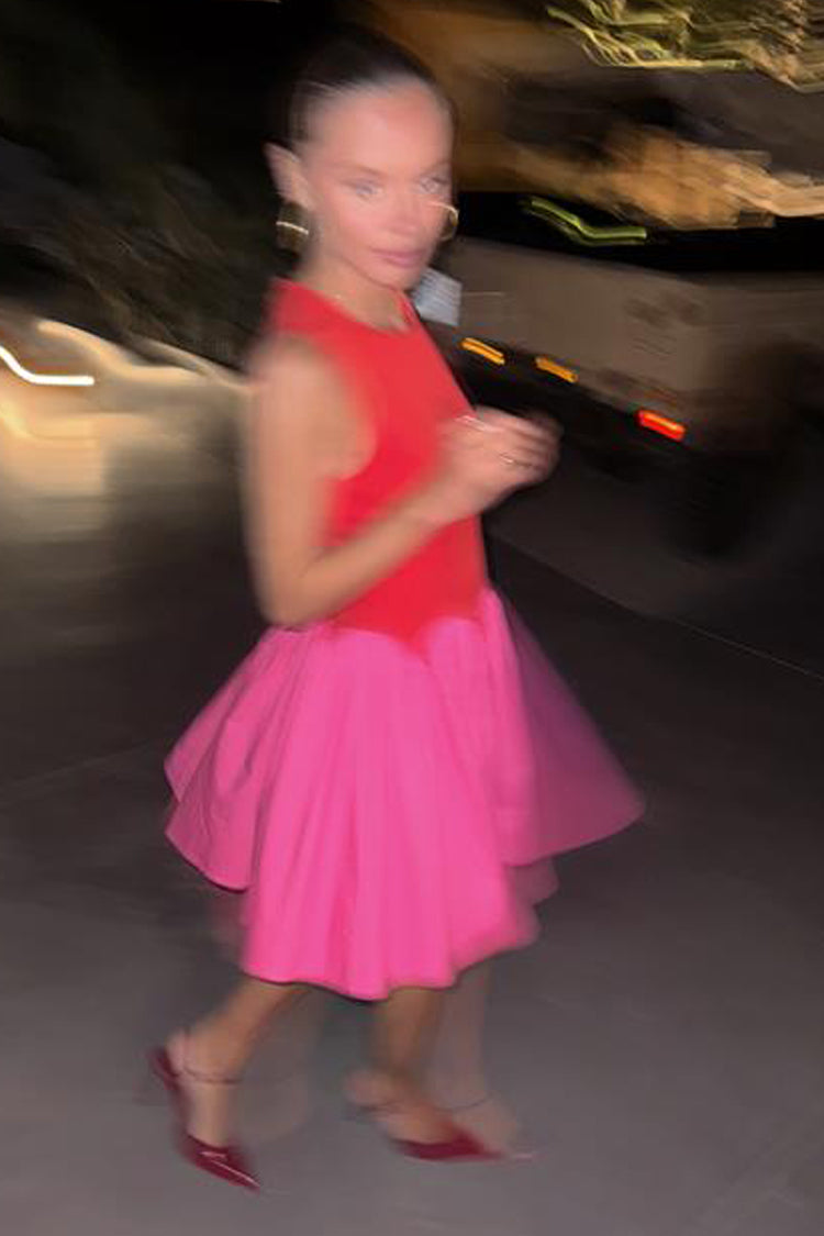 Red and Pink Mini Monika Dress – Never Fully Dressed