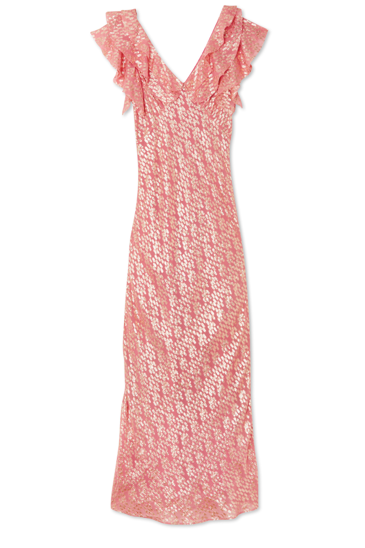 Pink Jacquard Tilda Dress – Never Fully Dressed
