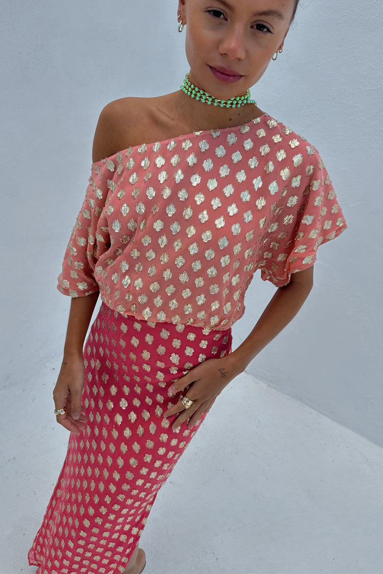 Pink and Red Jacquard Tilly Dress Petite – Never Fully Dressed