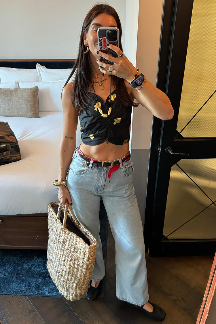 Scallop Detail Straight Leg Jeans – Never Fully Dressed